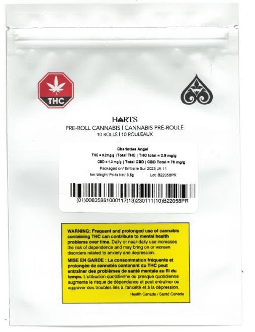 Medz Cannabis Inc. recalls one lot of Harts Charlottes Angel dried ...