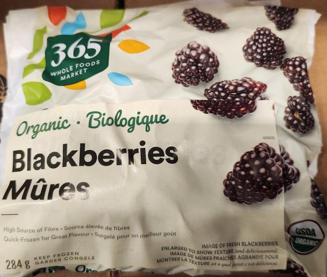 Organic frozen blackberries have been recalled in Canada due to the ...